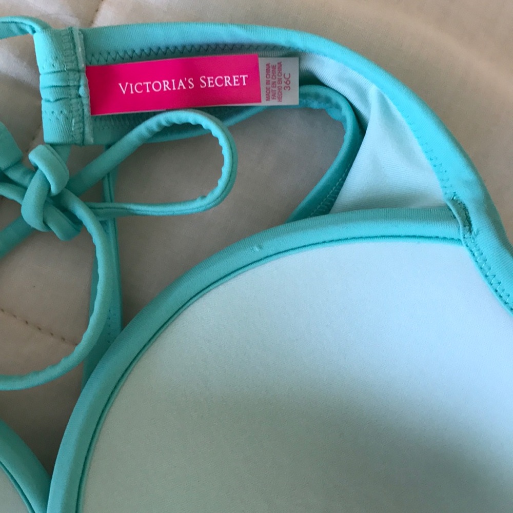 Victorias Secret Mint Green Bikini Bra Top 36c Gem